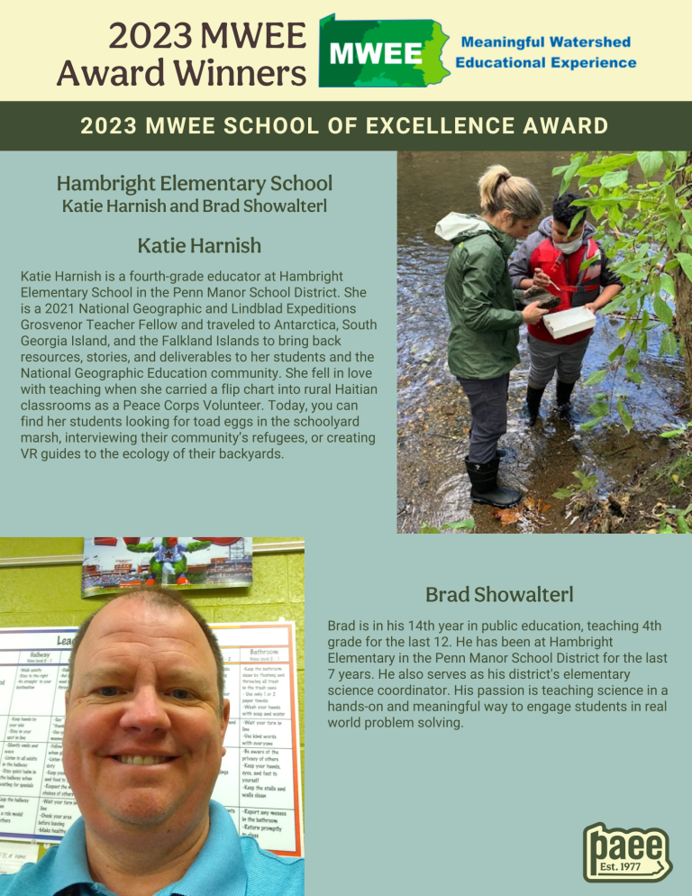 MWEE Awards – Pennsylvania Association of Environmental Educators